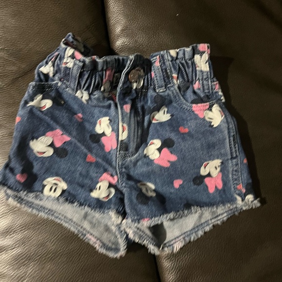 Disney | Bottoms | Disney Denim Shorts With Minnie Mouse And Pink ...
